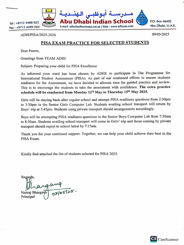 Final List Boys PISA-cir Practice Session | PDF