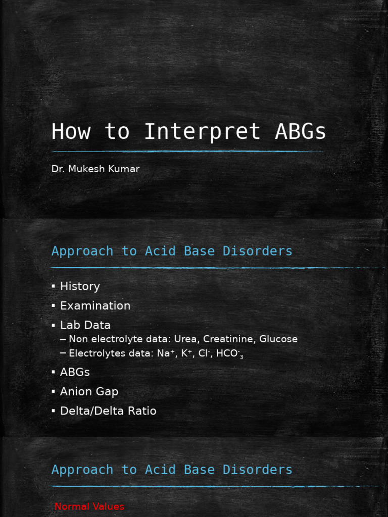 Understanding ABG Interpretation | PDF | Metabolic Disorders | Metabolism
