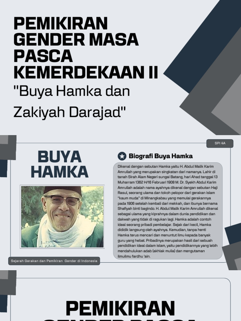 Pemikiran Gender Buya Hamka Dan Zakiyah Darajad | PDF