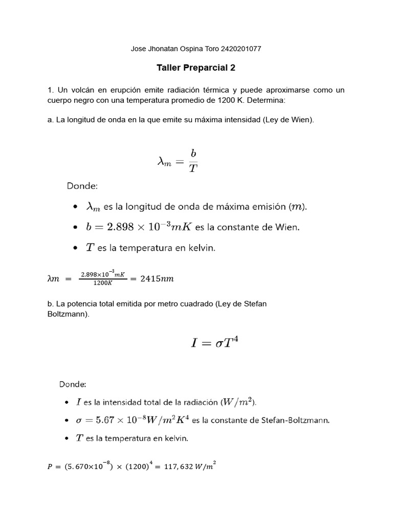 Taller Preparcial 2 | PDF | Movimiento (física) | Fenómenos científicos