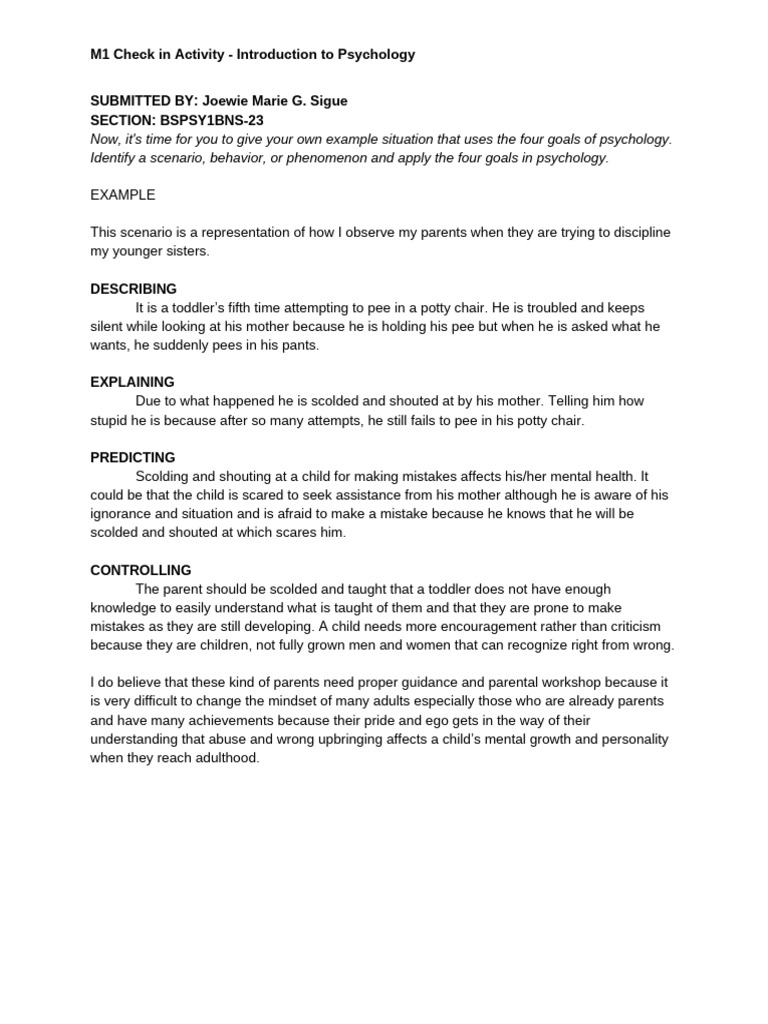 M1 Check in Activity - PRPY120 | PDF