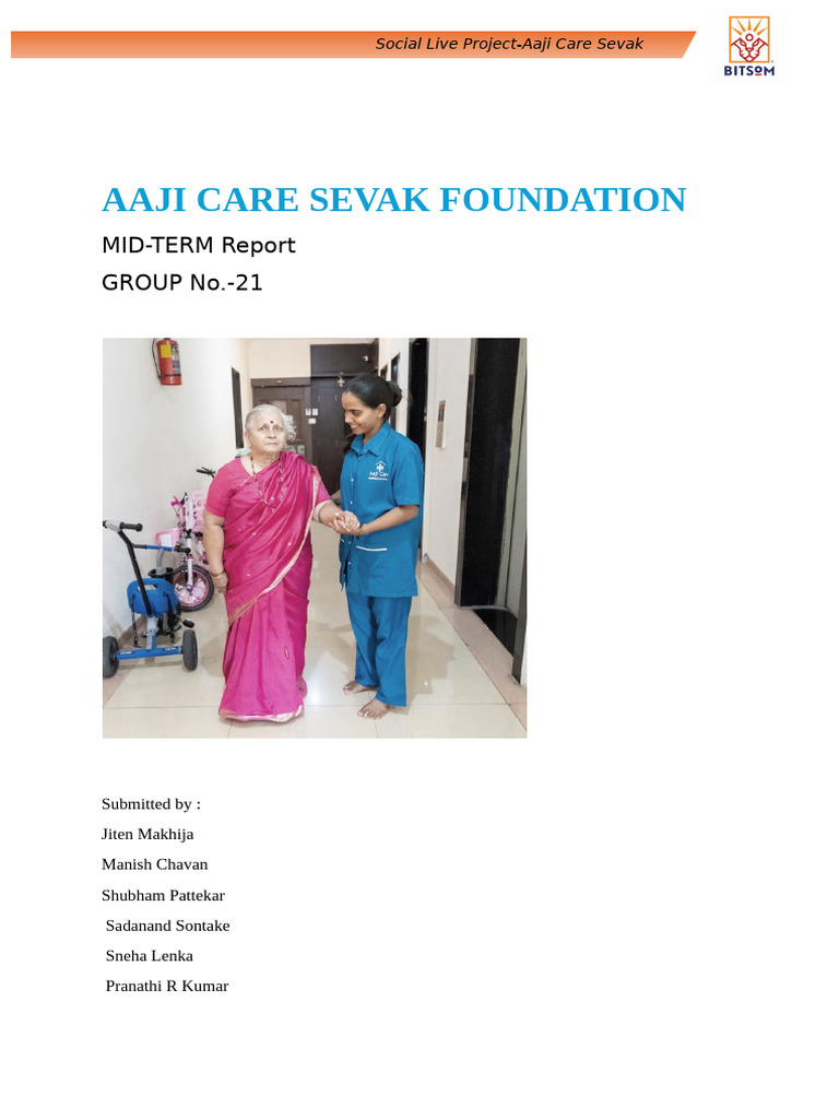 About AAJI Care Sevak foundation | PDF | Cost Of Living | Ageing