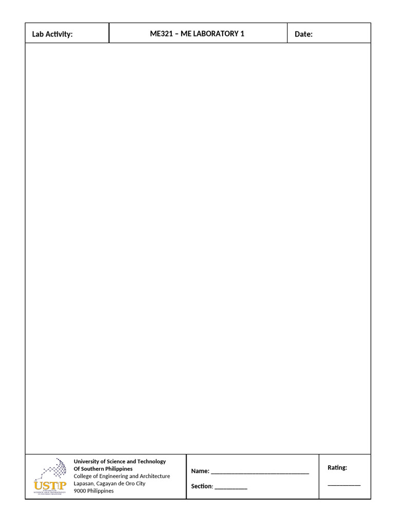 Me Lab Template 2 | PDF