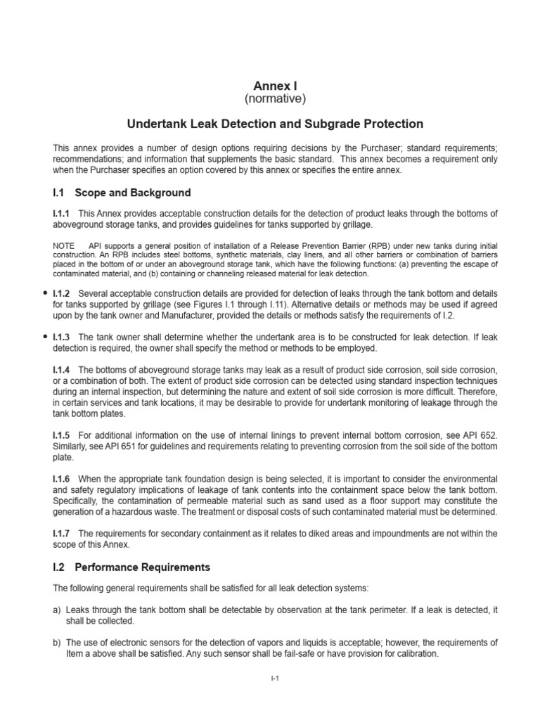 Anexo I Api 650 | PDF