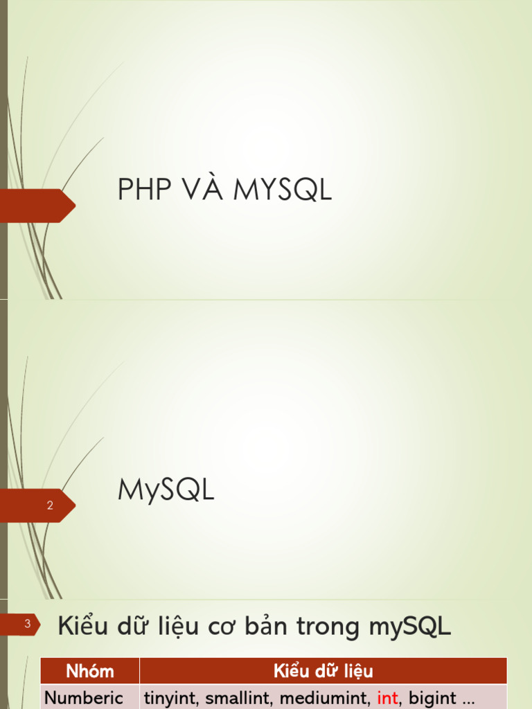 5.3 PHP - MySQL | PDF