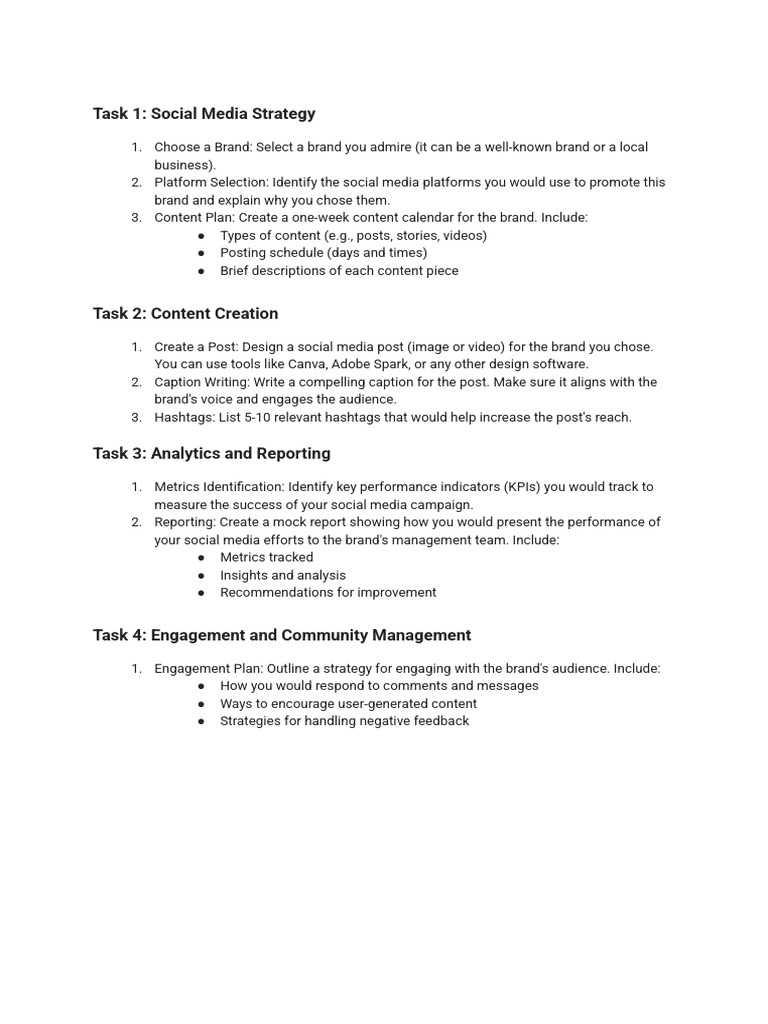Assignment For Social Media Marketing | PDF