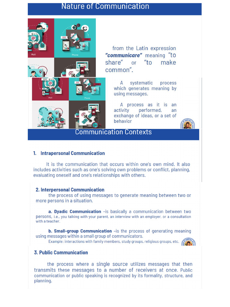 Nature of Communication | PDF