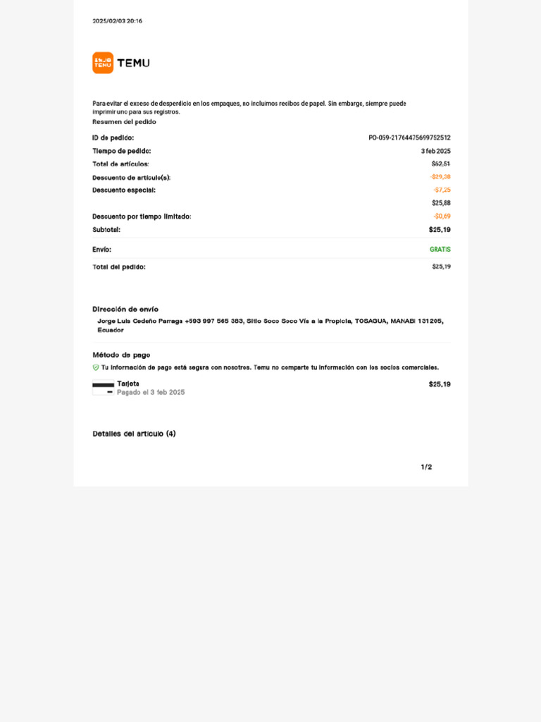 Temu Web Document | PDF