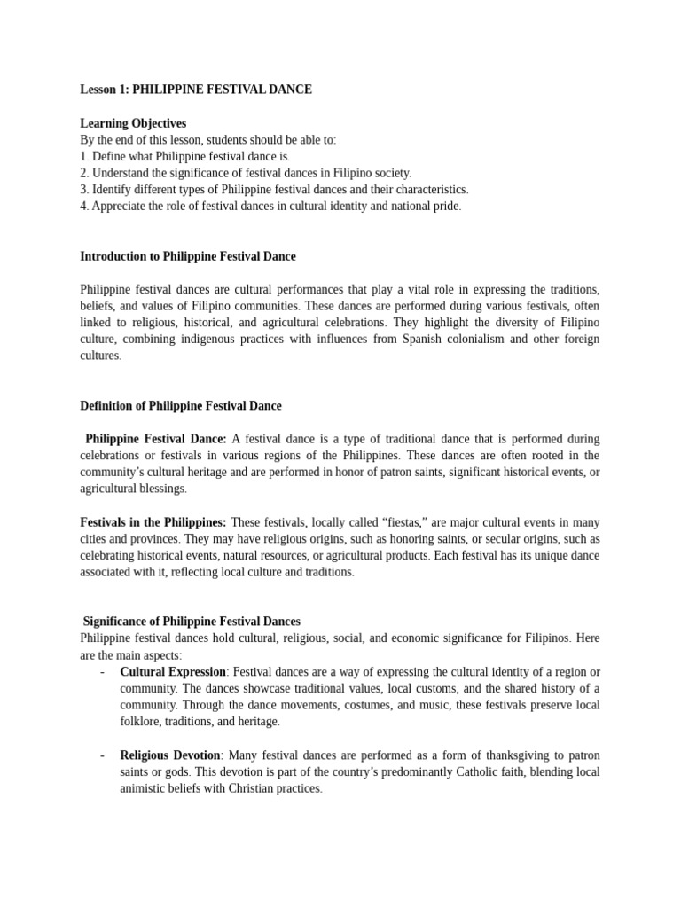 Philippine Festival Dance Finals | PDF | Cebu | Festival
