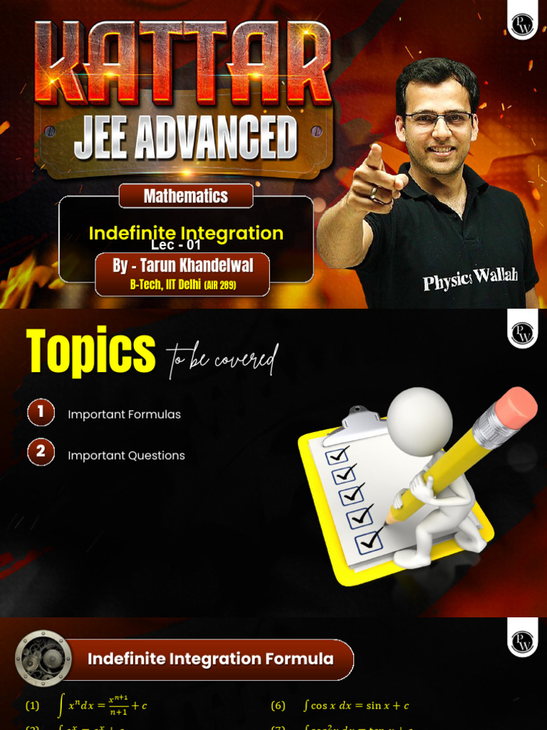 Indefinite Integration 01 _ Unsolved Notes | PDF | Mathematics ...