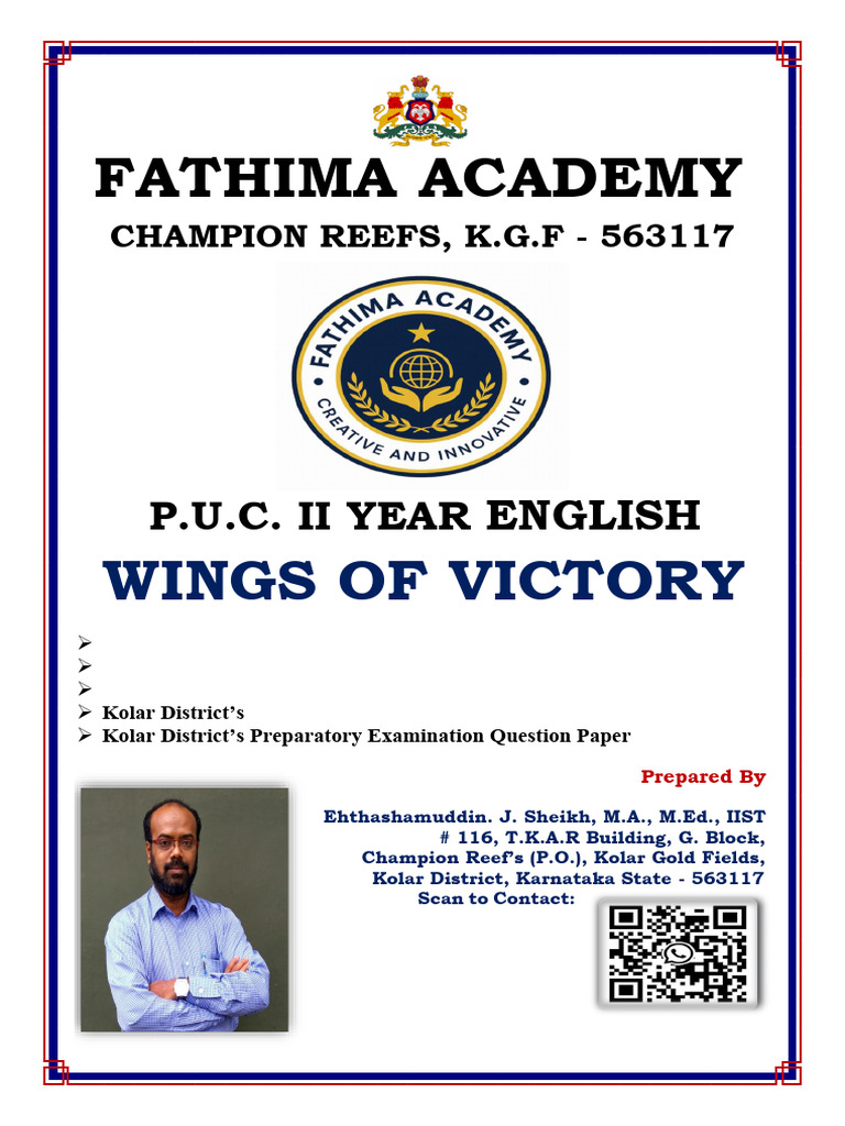 2nd PUC English Notes & Model Papers | PDF