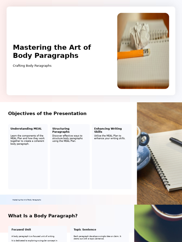 Mastering The Art of Body Paragraphs | PDF | Paragraph | Evidence