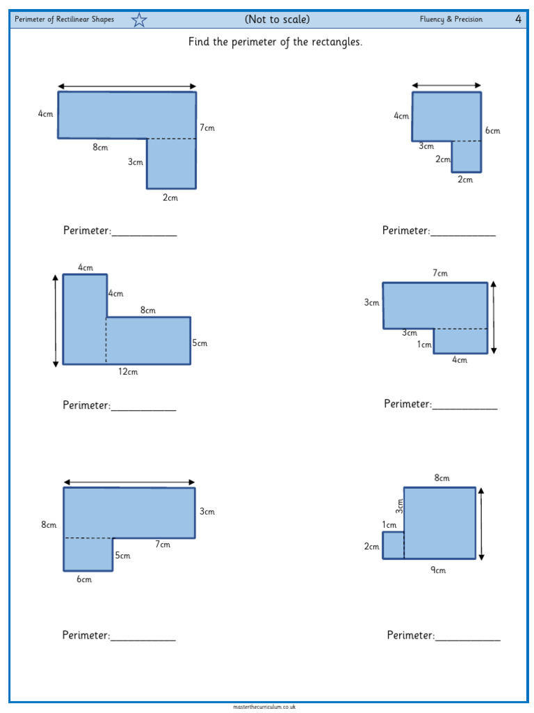 Autumn Term, Year 4 - Length and Perimeter - Perimeter of Rectilinear ...