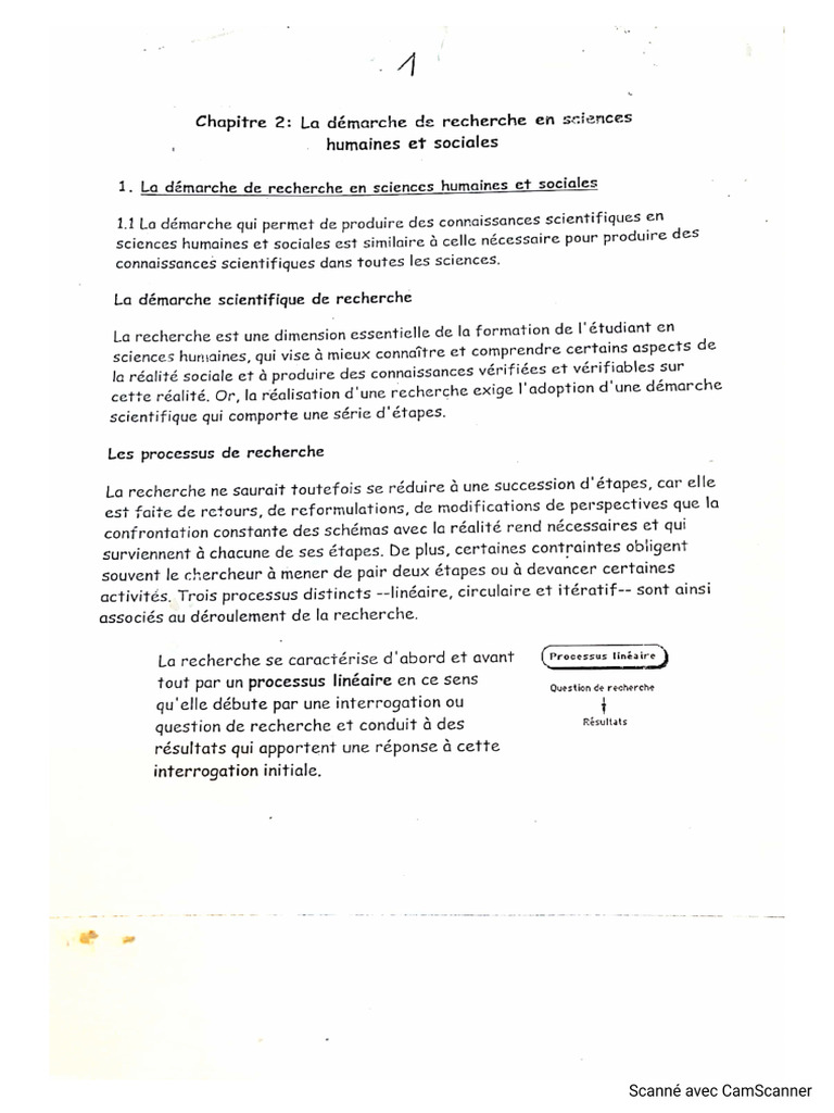 Démarche de Recherche en Science Humaine Et Sociale | PDF