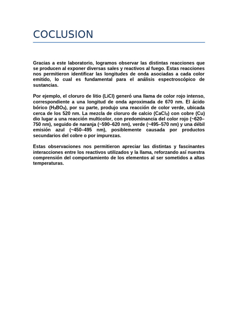 conclusion lab llamas | PDF