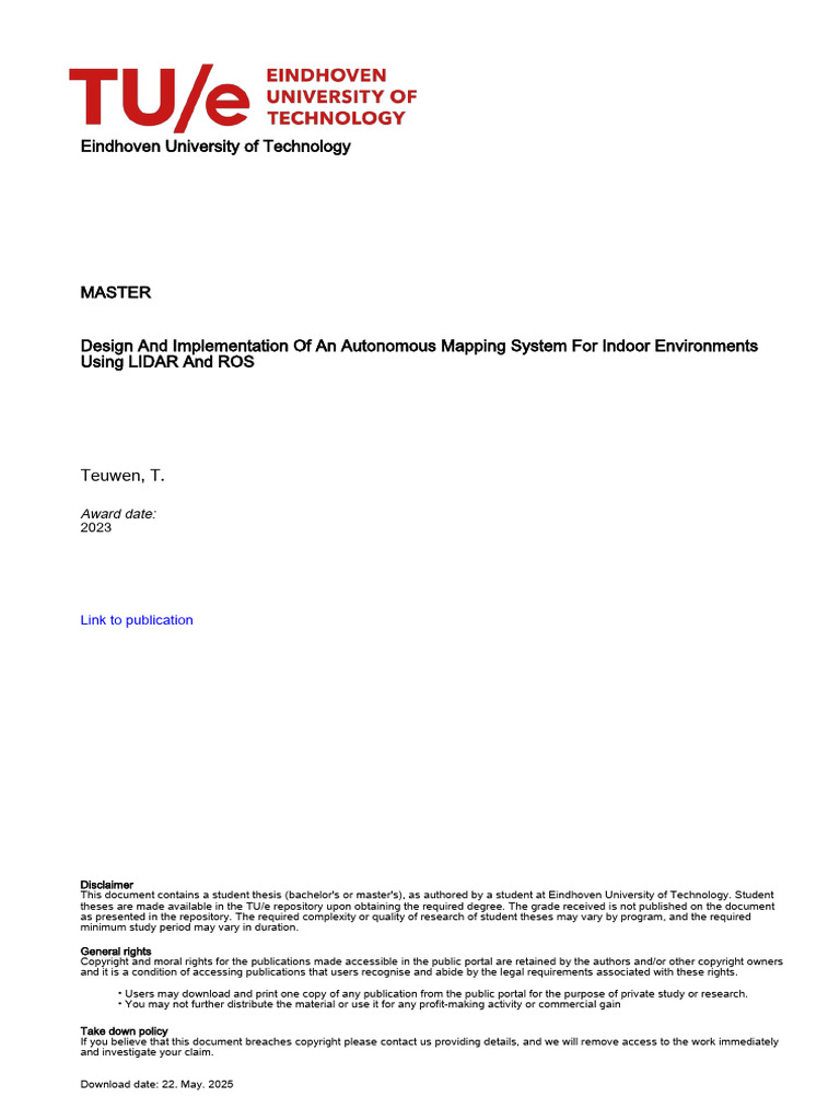 0960589-Design and Implementation of an Autonomous Mapping System for Indoor Environments Using ...