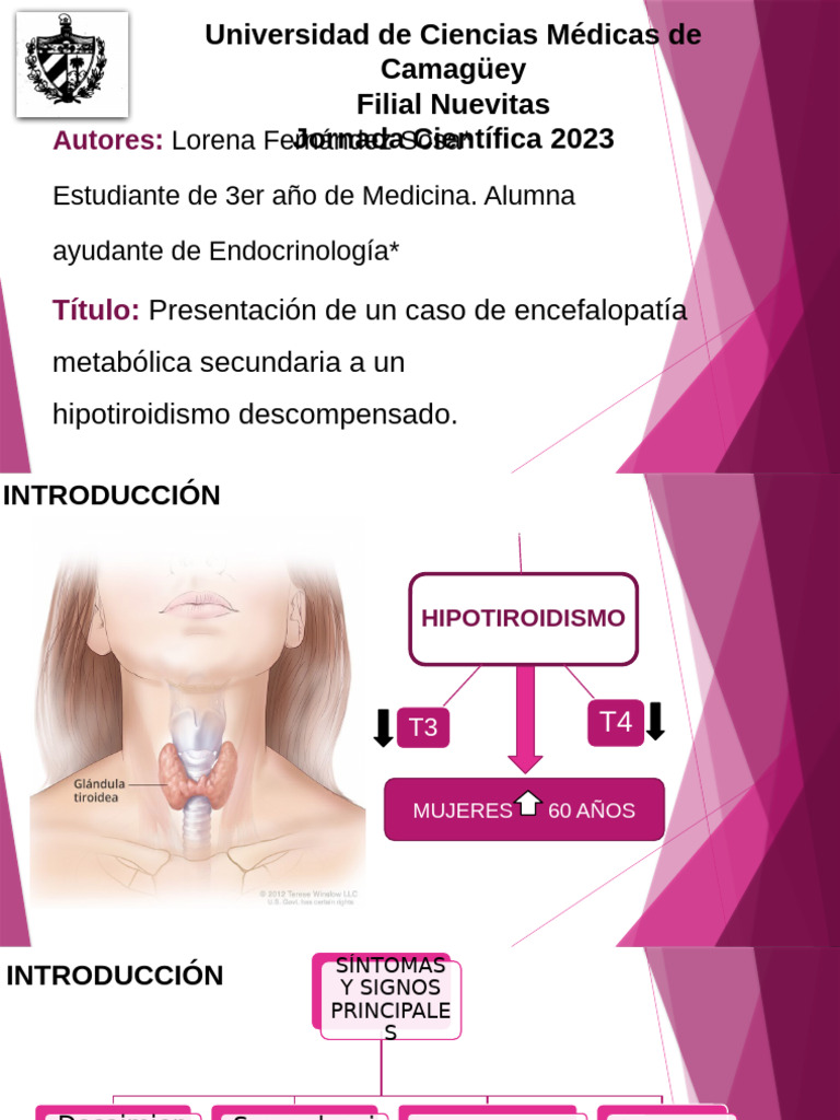 Trabajo Científico Hipotiroidismo | PDF | Hipotiroidismo | Enfermedades y trastornos
