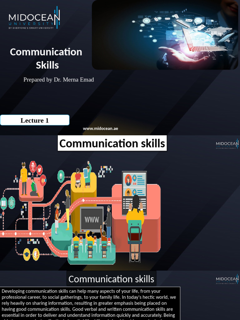 Communications Skills - Intro Lec | PDF | Communication | Nonverbal ...