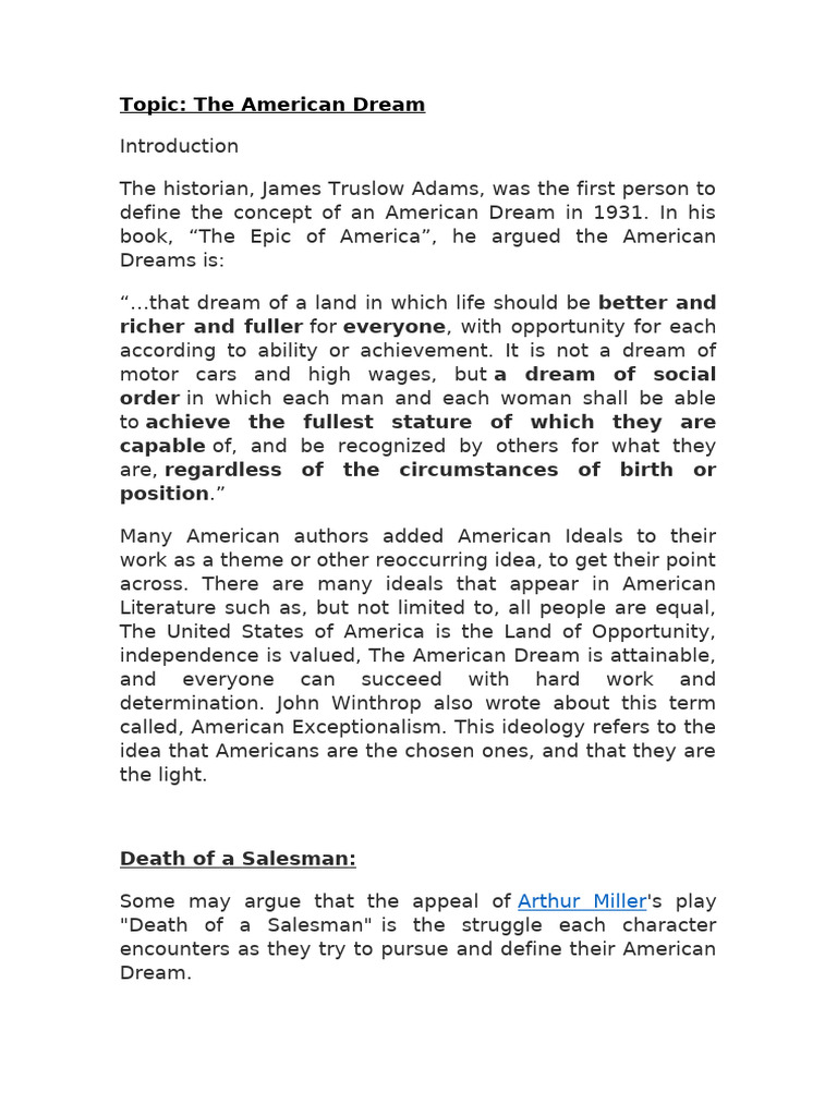 Understanding the American Dream | PDF | Huckleberry Finn ...