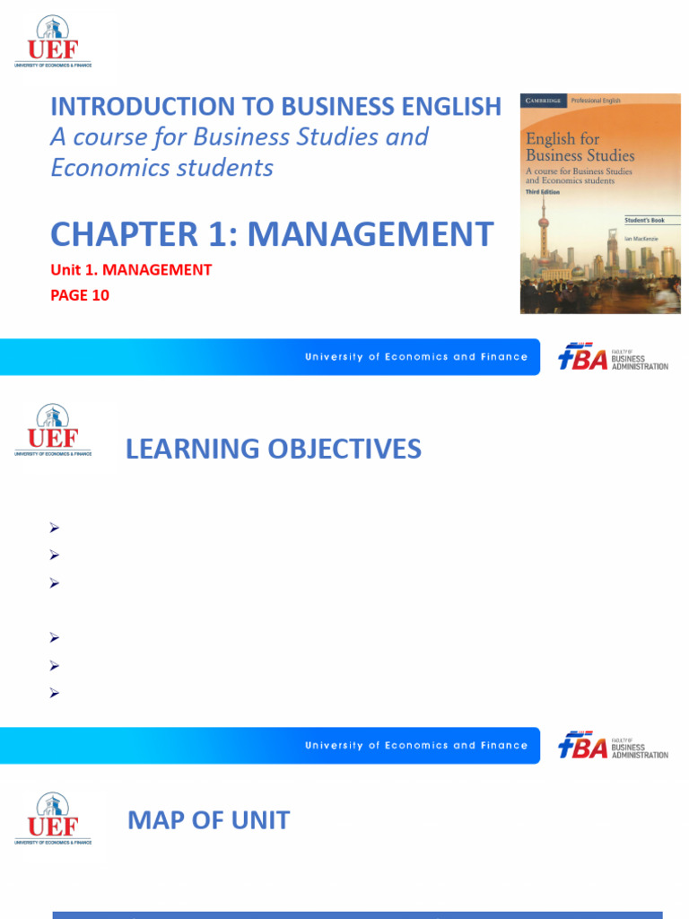 Chapter 1. Management (1.1 Management) | PDF | Vocabulary | Skill