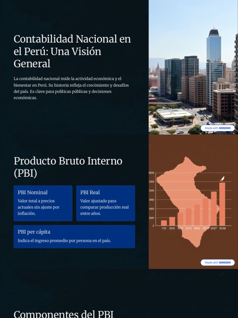 Contabilidad Nacional en El Peru Una Vision General | PDF | Producto ...