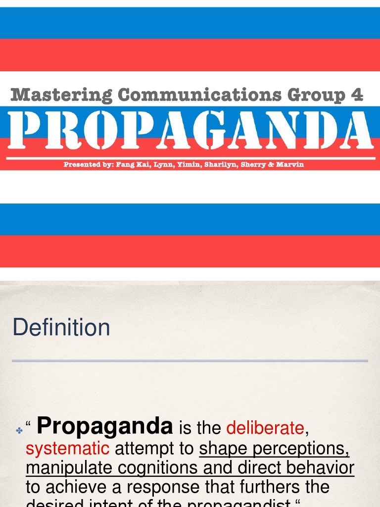 Propaganda Slides | PDF | Propaganda | Nazi Germany