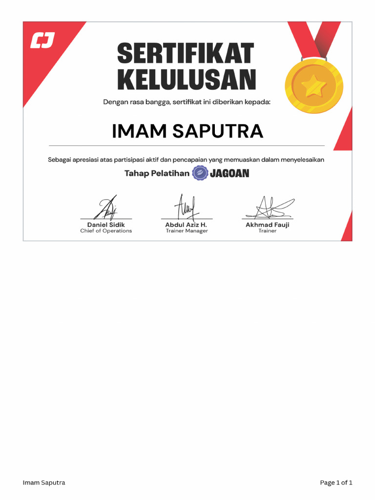 Imam Saputra | PDF