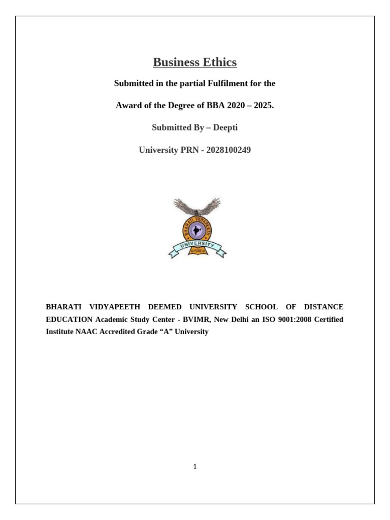 Understanding Business Ethics Principles | PDF | Sampling (Statistics ...