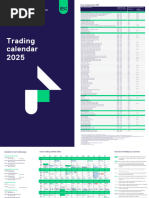 NYSE 2025 Trading Calendar Overview | PDF | Business | Stock Market