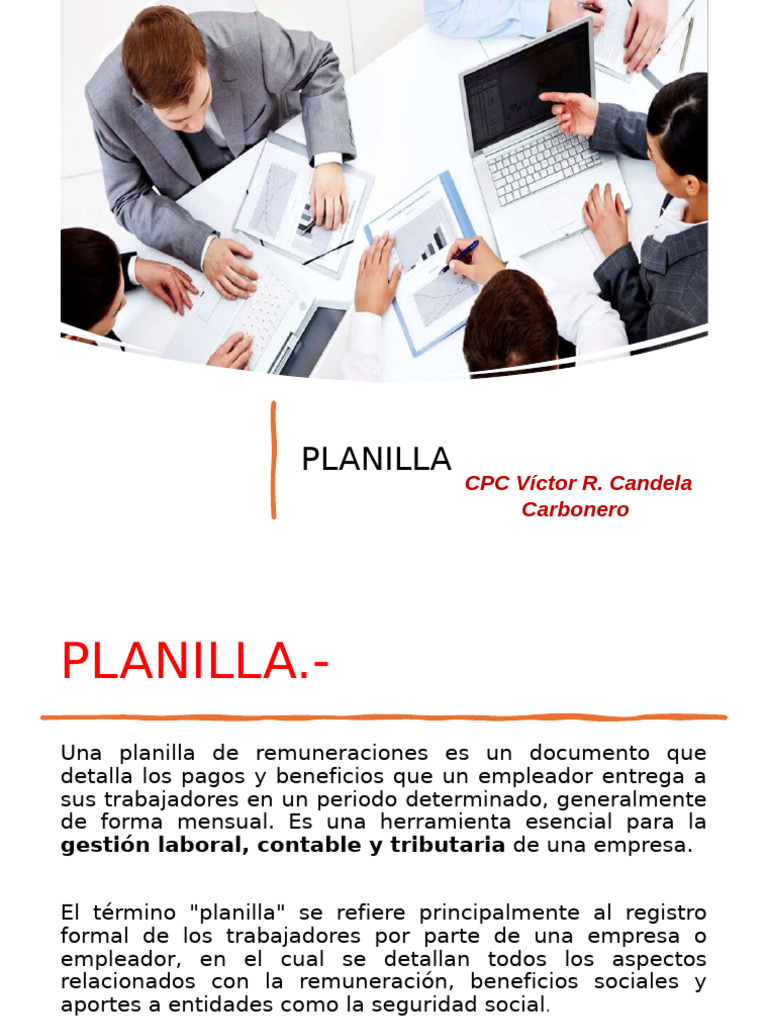 Planilla de Remuneraciones en Perú | PDF | Salario | Economias