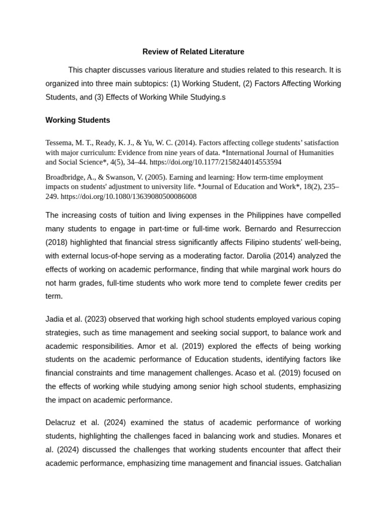 FINAL_RRL_KYLE_with_International_Studies | PDF | Psychology | Psychological Concepts