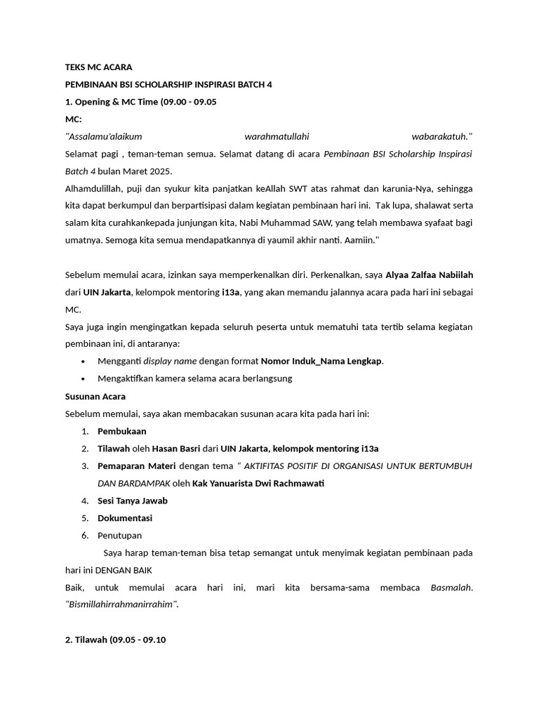 TEKS MC ACARA Bsi | PDF