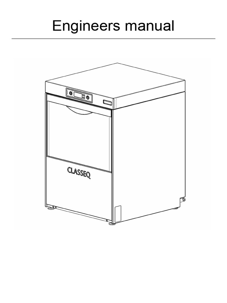 Under Counter Machines Engineer Manual | PDF | Valve | Water