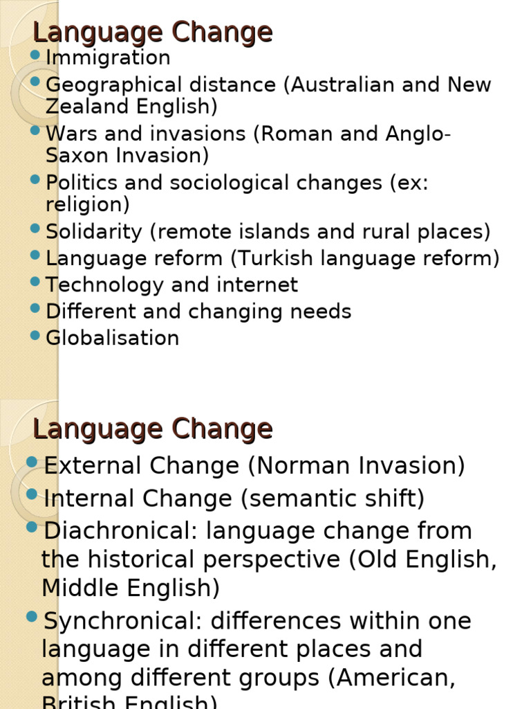 Language History and Change 2025 | PDF | English Language | Latin