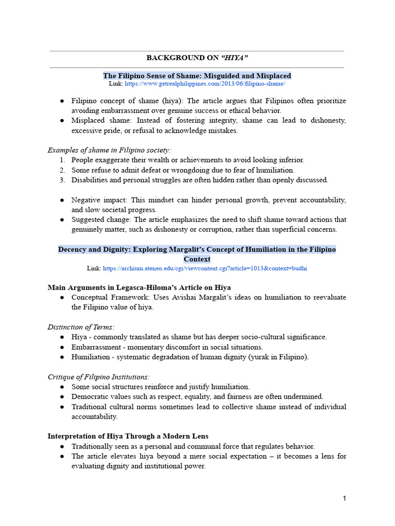 Ethics: Hiya Is More Harmful Than Helping | PDF | Shame | Gender