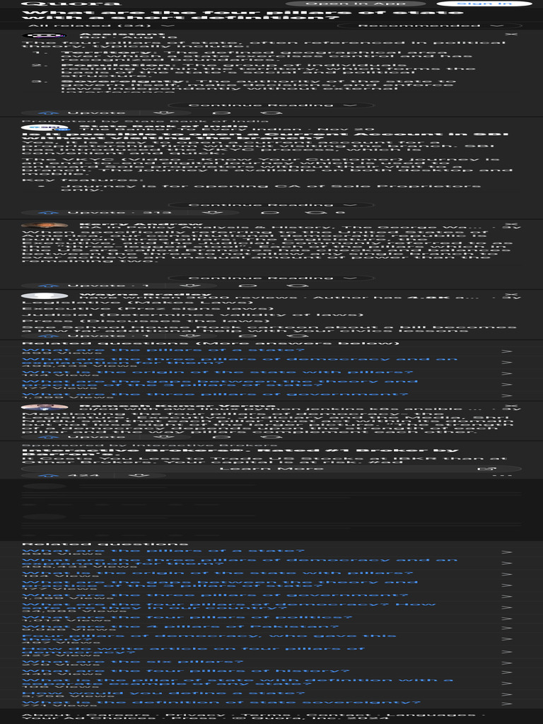 What Are The Four Pillars of State With A Short Definition - Quora ...