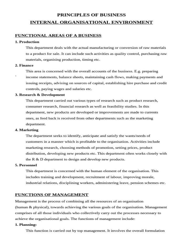 Business Management Principles Overview | PDF | Incentive | Employment