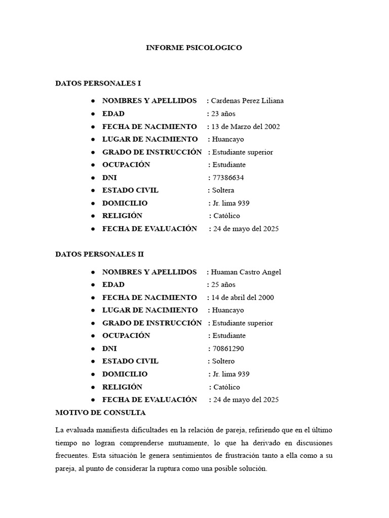 Informe Aspa | PDF | Las emociones | Agresión