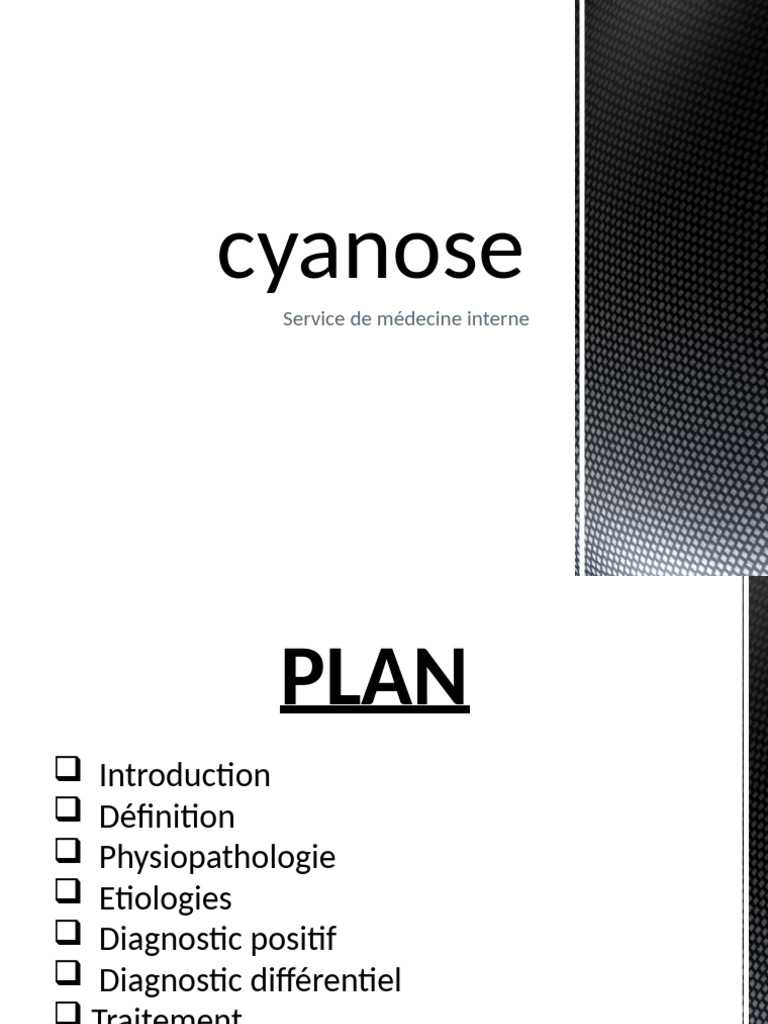 Cyanose : Types et Diagnostic | PDF | Maladies et troubles ...