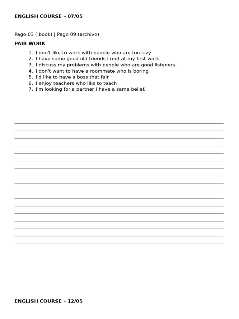 English Course | PDF