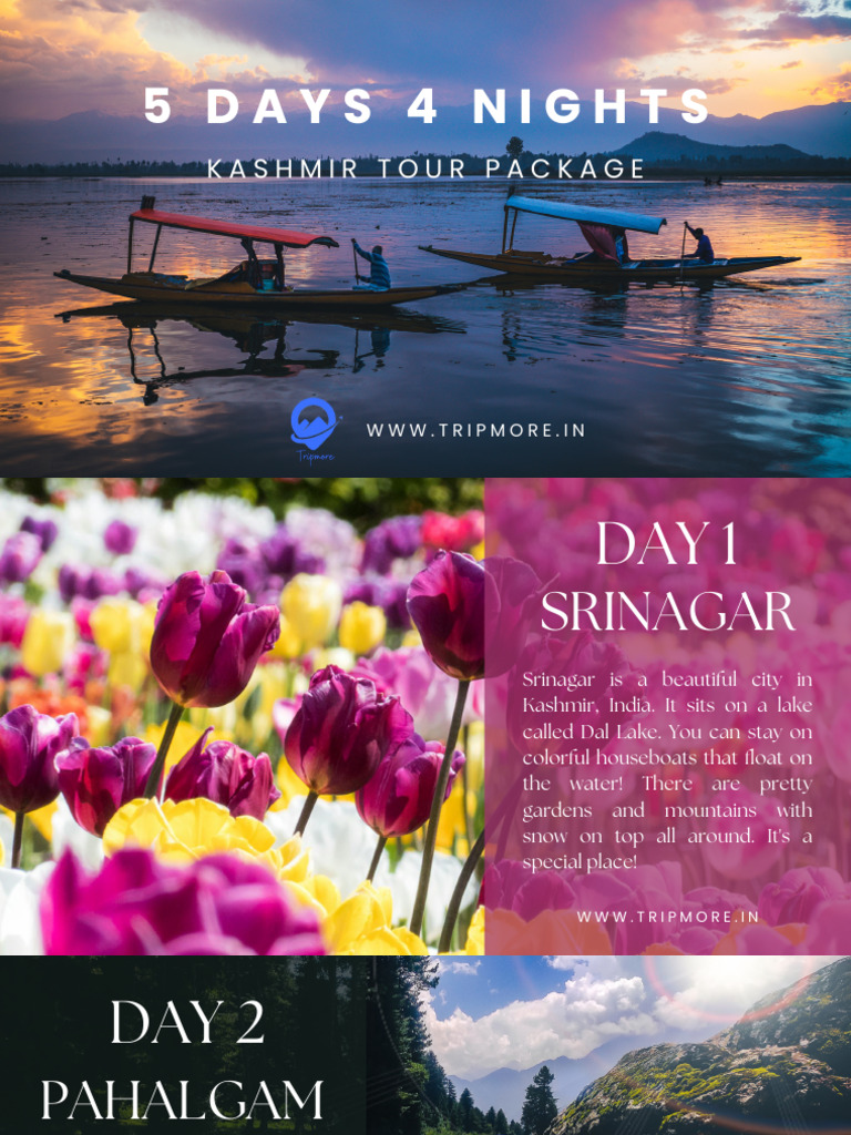 Kashmir 5-Day Tour Package Guide | PDF