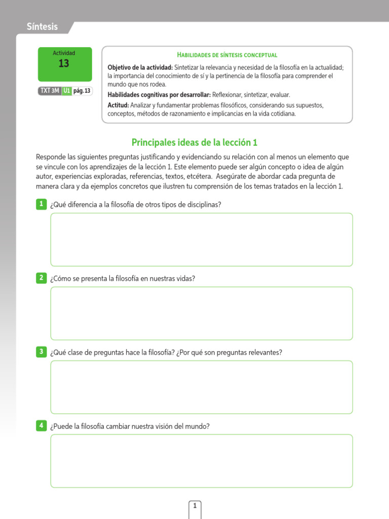 Importancia de la Filosofía en la Vida | PDF