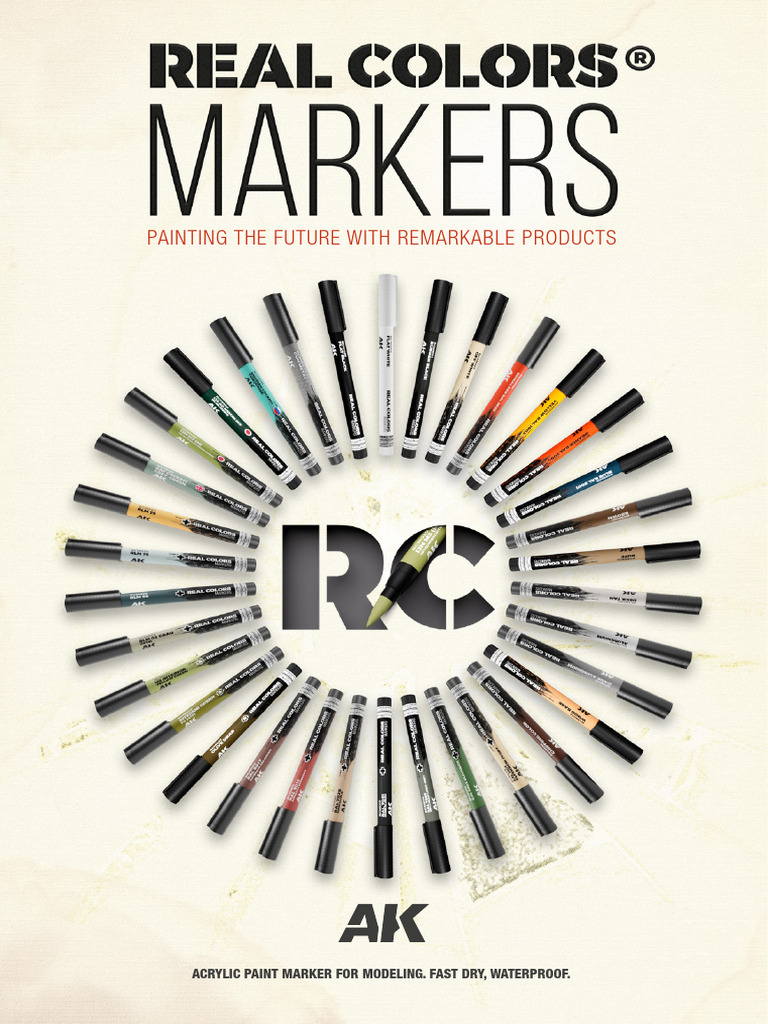 Ak Real Colors Markers Dossier Digien | PDF | Paint | Pencil
