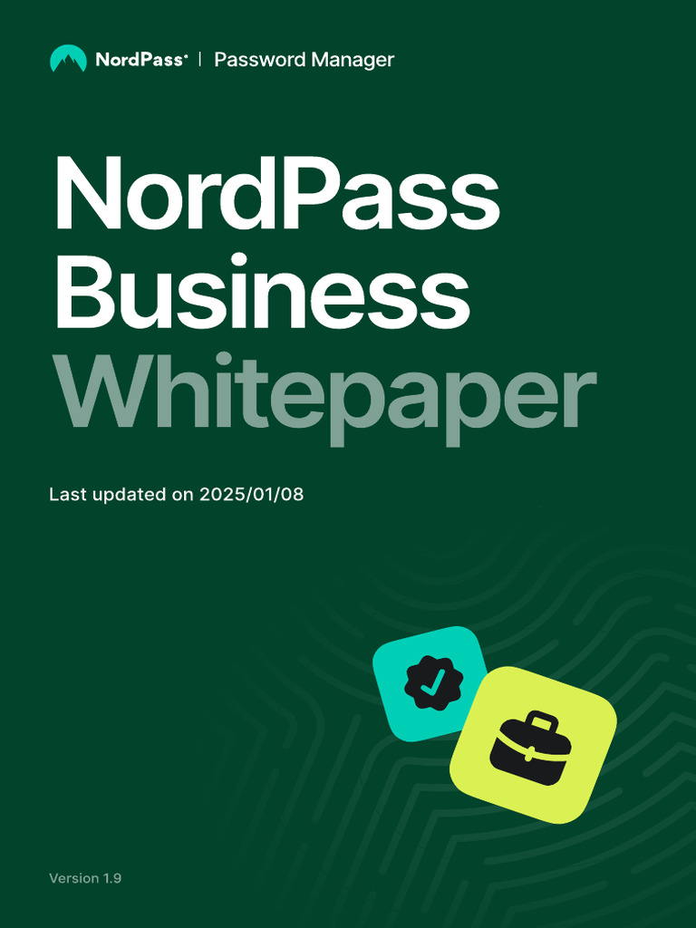 nordpass-business-whitepaper | PDF | Key (Cryptography) | Encryption