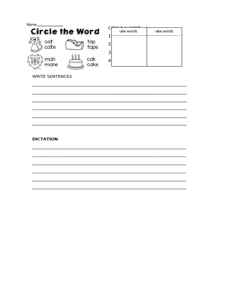 Phonograms: AI - AY WORDS SENTENCES | PDF