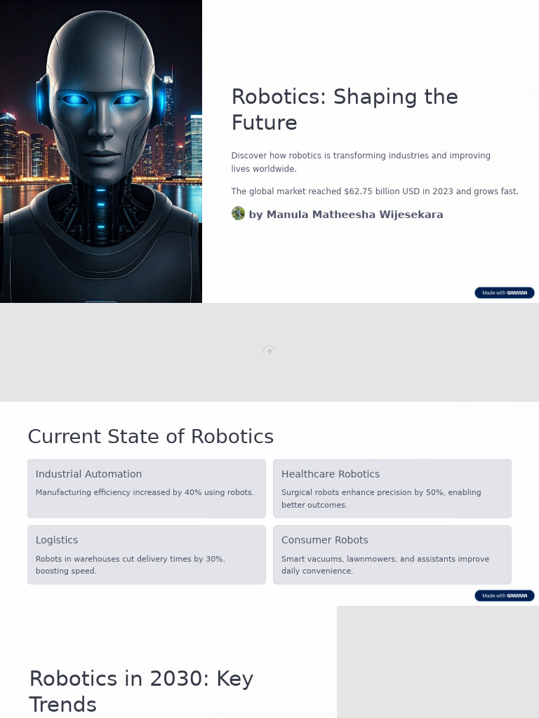 Robotics-Shaping-the-Future Next Generation | PDF