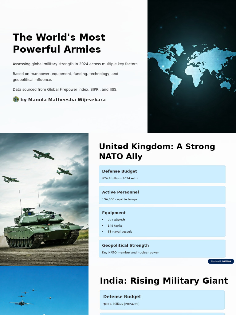 The Worlds Most Powerful Armies | PDF