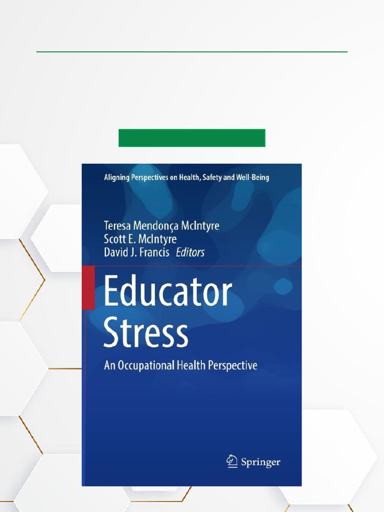 Educator Stress An Occupational Health Perspective ISBN 3319530518 ...