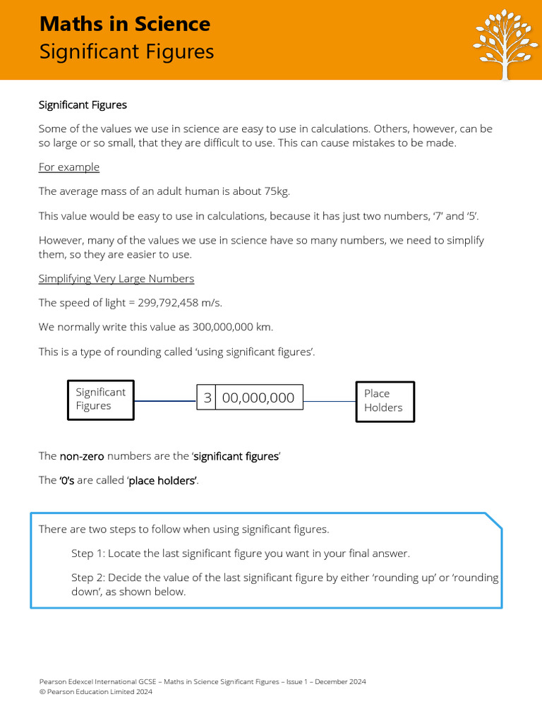 International Gcse Maths in Science Significant Figures | PDF | Significant Figures | Physical ...