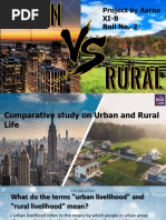 Difference Between Rural and Urban Upsc Notes 41 | PDF | Rural Area ...